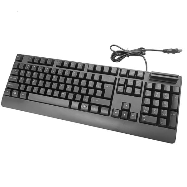 Quality 104keys Full Size Smart Card Reader Keyboard for Bank Use for sale