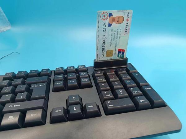 Quality 104keys Full Size Smart Card Reader Keyboard for Bank Use for sale