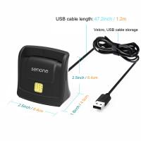 China SCR-307(A) Multi-Card Reader with USB 2.0 Interface, 64x64x45mm Compact Design for SD/SDHC/SDXC/MMC and Smart Cards for sale