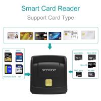 China SCR-307(A) Multi-Card Reader with USB 2.0 Interface, 64x64x45mm Compact Design for SD/SDHC/SDXC/MMC and Smart Cards for sale