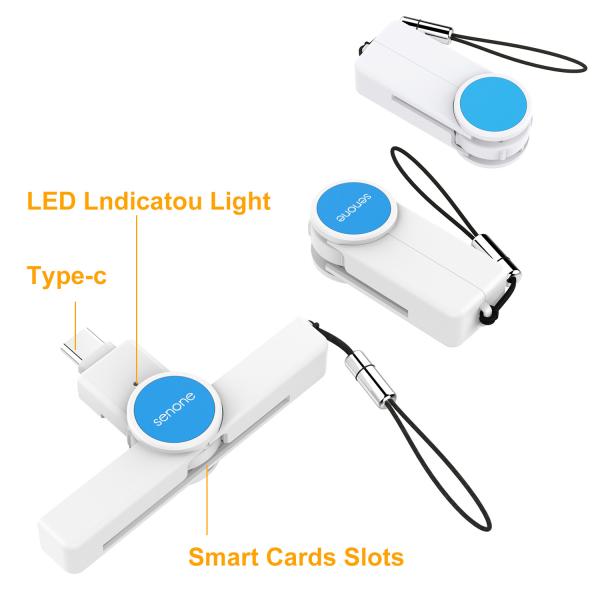 Quality Boutique Customized Folding Smart Card Reader for Type C Mobile Phone for sale