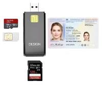 China WS-SCR311 EMV Chip Credit Card Reader with 640 kbps Speed and 100K Cycle Durability for Android and PC for sale