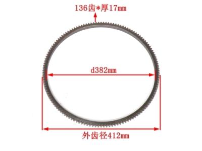 China 532-1005062 Ring Gear Assembly For YC4110 for sale