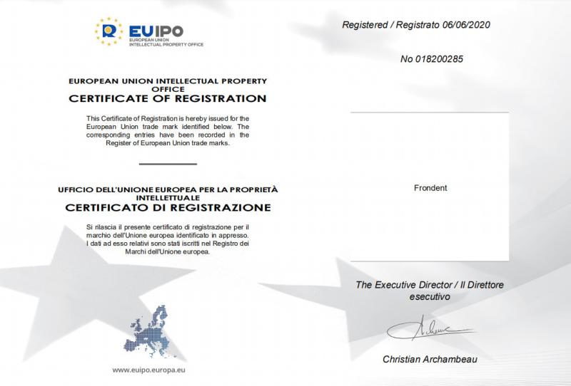 EURO Trademark - Frondent Technology Limited
