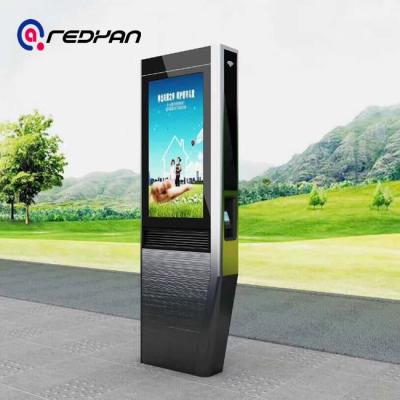China 65 Inch Totem Digital Signage , Lcd Advertising Player Poster Telephone Booth for sale