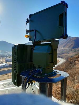 China Zee 2D Army Ground Surveillance Radar 0°-40° Hoogte 360 graden Te koop