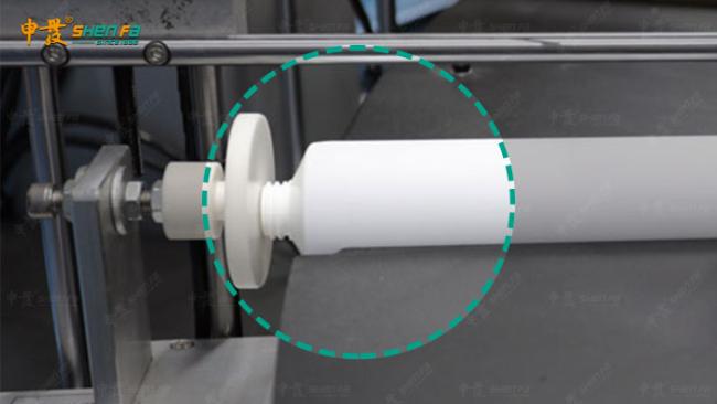 Close-up of printing mechanism