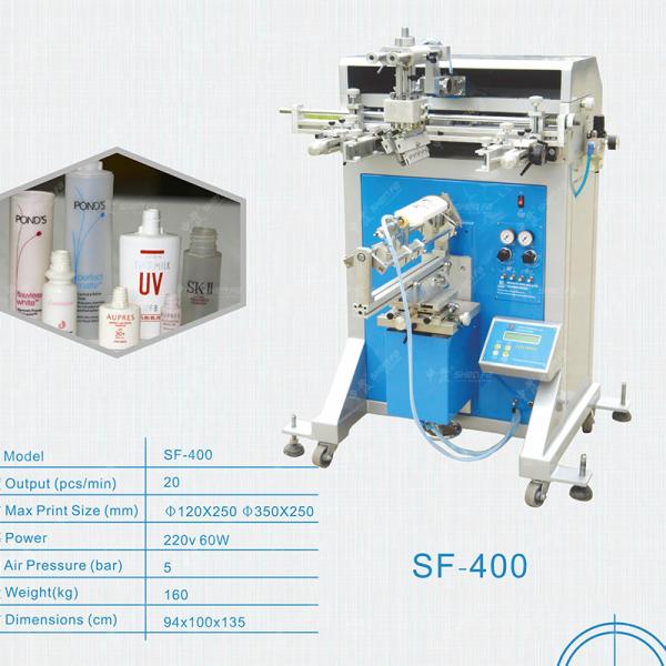 Machine d'impression à écran en soie à deux couleurs pour bouteilles de parfums et de vin en verre
