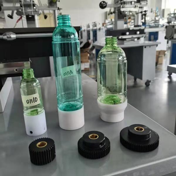 Machine d'impression à écran en soie à deux couleurs pour bouteilles de parfums et de vin en verre