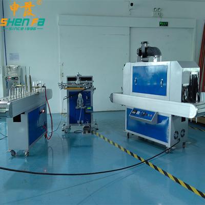 China Multi-Functional Semi-Automatic Screen Printing Machine for Cylindrical Printing with UV Drying for sale