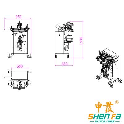 China Multi-Functional Semi-Automatic Screen Printing Machine for Cylindrical Printing with UV Drying for sale