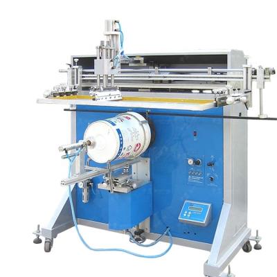 China Semi-Automatic Screen Printing Machine for Water Gallon Buckets with 220V 50HZ Power and Max. Φ330mm*400mm Print Size for sale