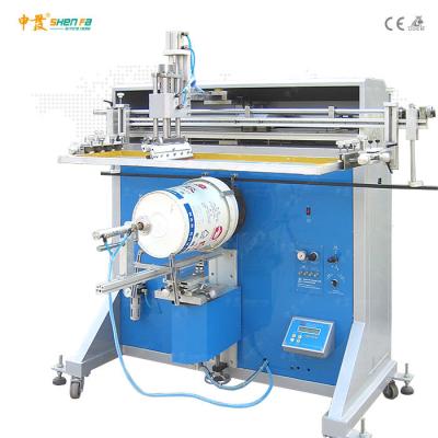 China Semi-Automatic Screen Printing Machine for Water Gallon Buckets with 220V 50HZ Power and Max. Φ330mm*400mm Print Size for sale