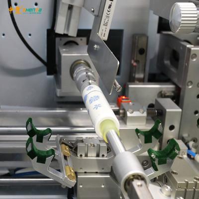 China Fully Automatic Two Colors Screen Printing Machine for Bottles and Tubes with 25 pcs/minute Speed and 15-80mm Printing Size for sale