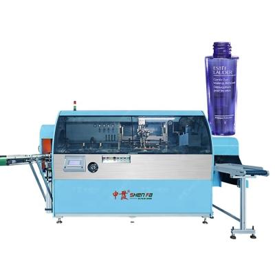 China Full Automatic Cylindrical Screen Printer with UV Curing for Round and Flat Square Bottles at 70pcs/min High Productivity and 2 Years Warranty for sale