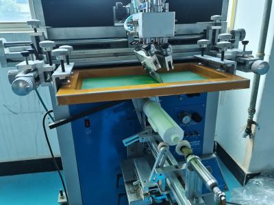 China Semi-Automatic Screen Printing Machine with 220V Power and 1 Year Warranty for Round Oval Flat Bottles for sale