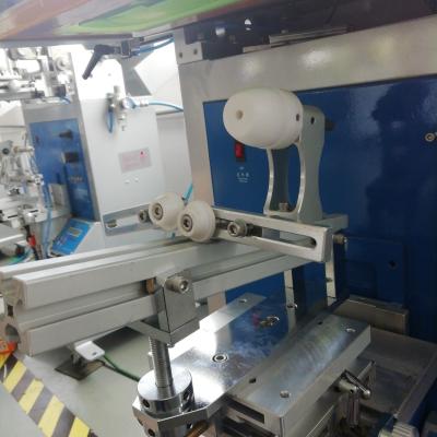 China Automatic Silk Screen Printing Machine with 1200PCS/Hr Speed PLC Control for Round Oval Flat Bottles for sale