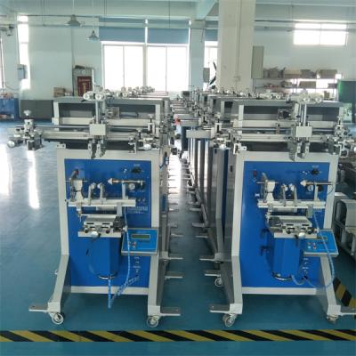 Cina Macchina per serigrafia semiautomatica per bottiglie di plastica e bicchieri di vetro con dimensione massima di stampa φ120mm*250mm e velocità 20pcs/min in vendita