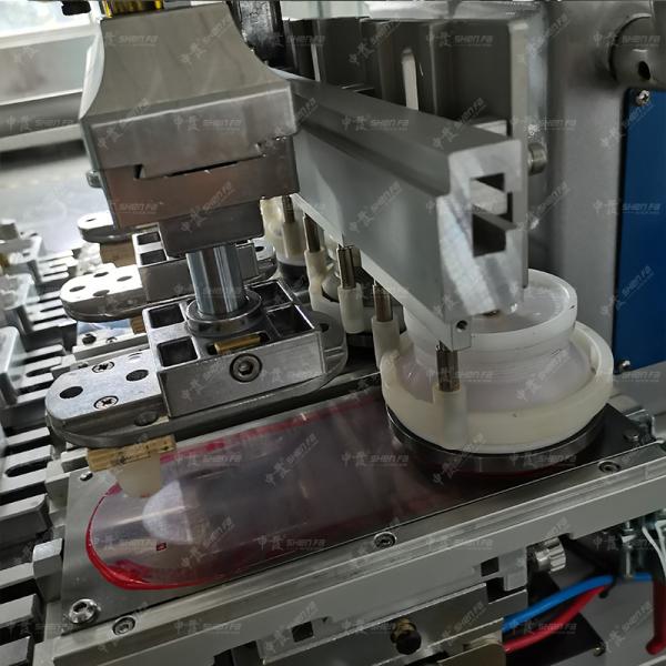 Impresora semi automática del cojín de cuatro colores para la pequeña botella médica