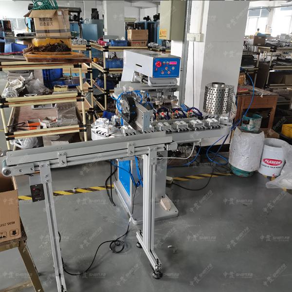 Impresora semi automática del cojín de cuatro colores para la pequeña botella médica