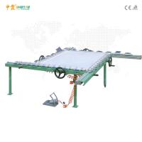 China SF-T218 Mechanical Screen Stretching Machine Manual Control 1200x1400mm Frame Maker with 5-7 Bar Air Pressure for sale