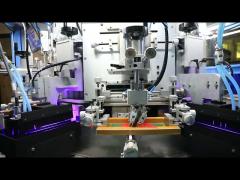 Cosmetica Pen Barrel Screen Printing Machine 3 kleuren Automatische servo