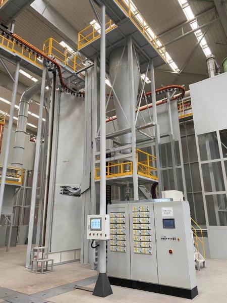 Automated Industrial Powder Coating Line Vertical Aluminium Profile