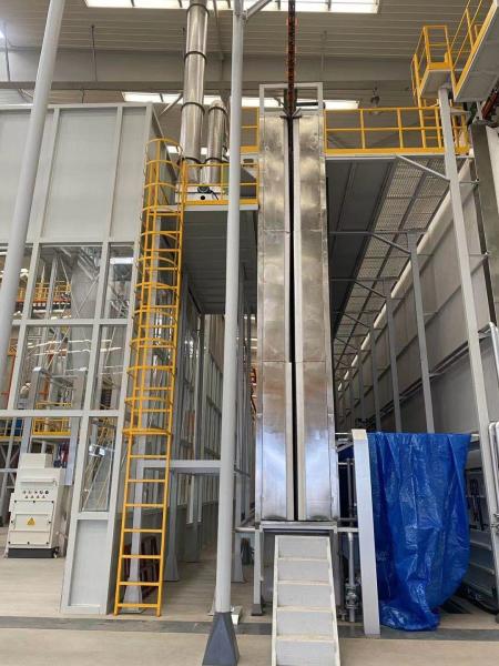 Automated Industrial Powder Coating Line Vertical Aluminium Profile