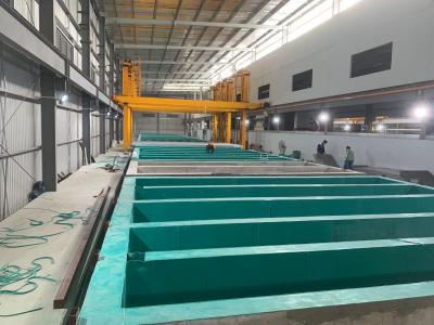 중국 수평 아노다이징 라인 시스템 처리 수동 랙킹 방법 판매용