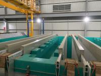 China 900T/Month Horizontal Anodizing Line with 6500mm Capacity and 10-12µm Film Thickness for Aluminum Processing for sale
