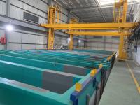 China 900T/Month Horizontal Anodizing Line with 6500mm Capacity and 10-12µm Film Thickness for Aluminum Processing for sale