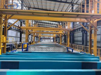 Linha de tratamento de anodização 500T/M para componentes grandes e complexos