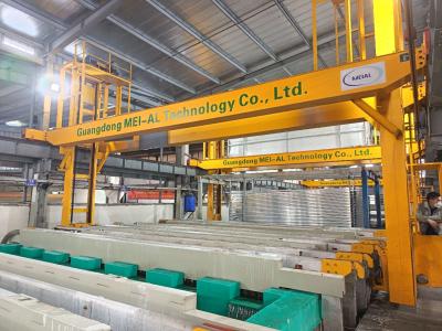 China 1500 T/month Capacity Anodizing Production Line with Customize Color and Electrolytic Coloring for sale