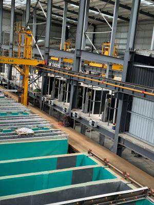 China Automatic Anodizing Plating Line with 700 Ton/month Large Capacity and Advanced Process Control Algorithms for 8-12µm Film Thickness for sale