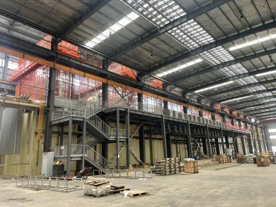 China Horizontal U-Type Manual Anodizing Line with 200T Monthly Output Dual-Row Loading and 6-Stage Process Configuration for sale