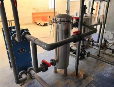 China Industrial SS316L Stainless Steel Filtration Unit with 60m3/h Flow Rate and 5-10 µm Filtration Accuracy for Anodizing Lines for sale