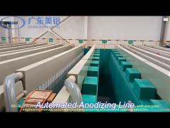 Anodiseringslijn 1000T/maand Capaciteit Geel korrel Simi-Automatisch 30*80*10 Fabriek