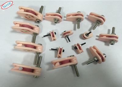 China Caged ceramic pulley wire jump preventer QH005 ceramic roller guide for sale