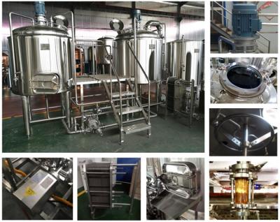 中国 家/パブ ビール ビール醸造所のセリウムの証明のための5HL 2容器の醸造システム 販売のため