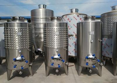 Cina Tino di fermentazione conico d'acciaio del liquido del vino del rivestimento della fossetta del fermentatore della birra lucidato specchio in vendita