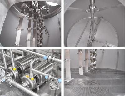 Cina attrezzatura facente 304/316L di acciaio inossidabile di 500L 1000L 1500L piccola che fa sistema in vendita