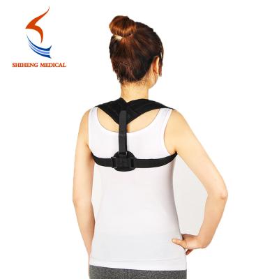 China Shiheng SH-203 clavicle brace back posture correct belt black for sale