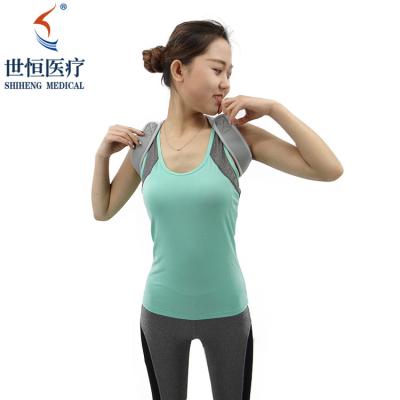 China grey cotton SH-209 clavicle brace back posture correct belt for sale