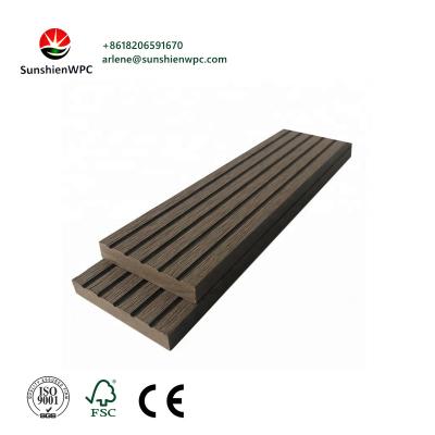 China Sunshien WPC Wood House Parquet Flooring Prices Plastic Slat Floor solid decking best for sale