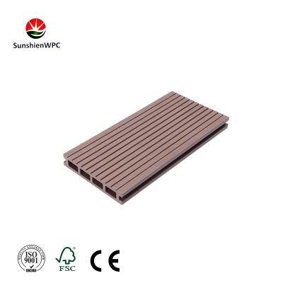 China Sunshien WPC factory directly selling wood-plastic composite outdoor decking with OEM service for sale