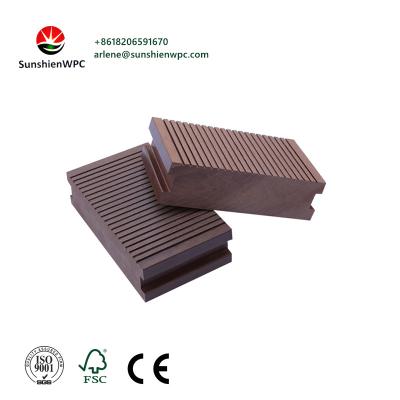 China Sunshien WPC Garden Shed Composite Decking Laminated Floor board for sale