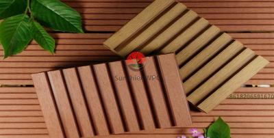 China Sunshien WPC Outdoor Flooring composite decking board also used for porch and railing for sale
