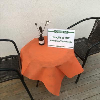 China 2023Hot sale 100% pp spunbondbiodegradable Nonwoven fabric table cloths use for cofee table restaurant hotel for sale