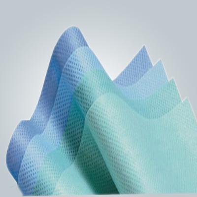 China 2023 Hot spot SMS medical material mask disposable blue green multi-color optional water-repellent non-woven fabric for sale