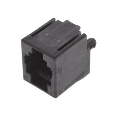 中国 黒色 RJ11 Cat 3 イーサネットモジュラー接続器 販売のため